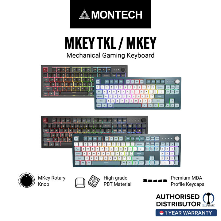 MONTECH MKey Freedom 85 & 87 / Darkness 85 / 105Key Hot-Swappable Mechanical Keyboard | Lazada ...