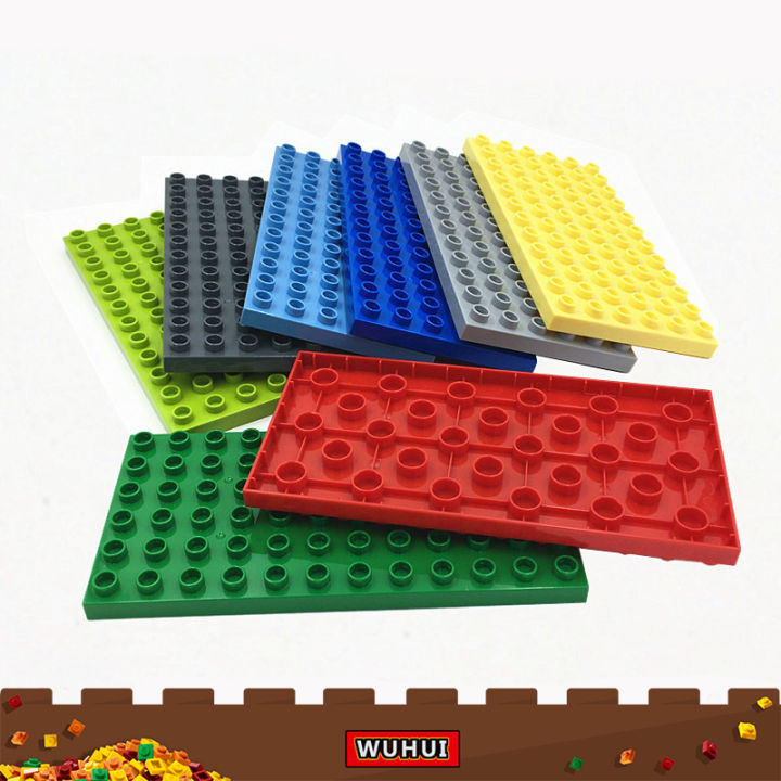 WUHUI 6*12 Dots Duplo Base Building Block Accessories Toys Plastic ...