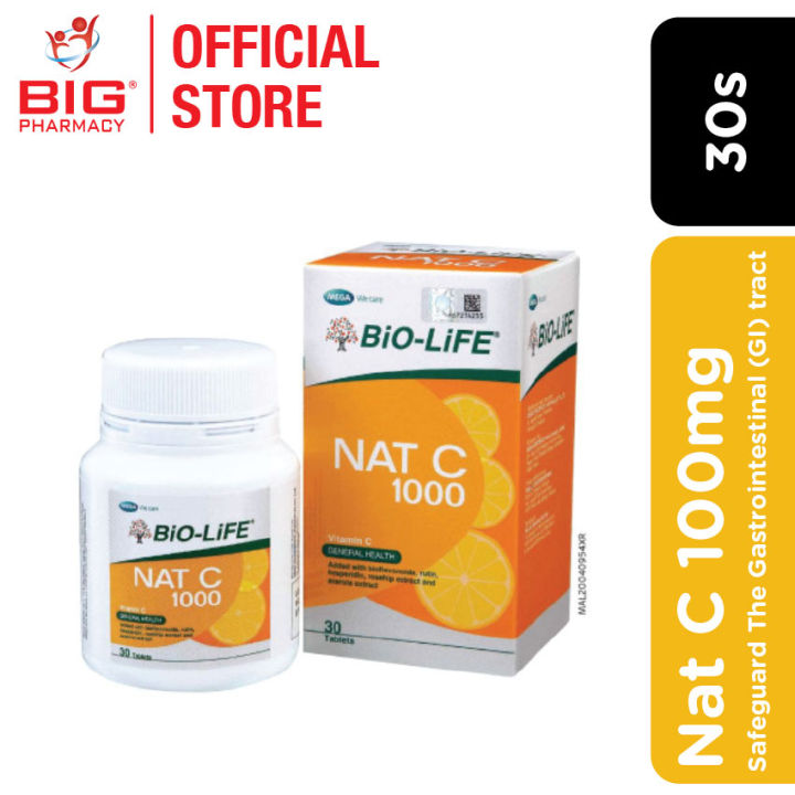 Biolife Mega Nat-C 1000mg 30s | Lazada