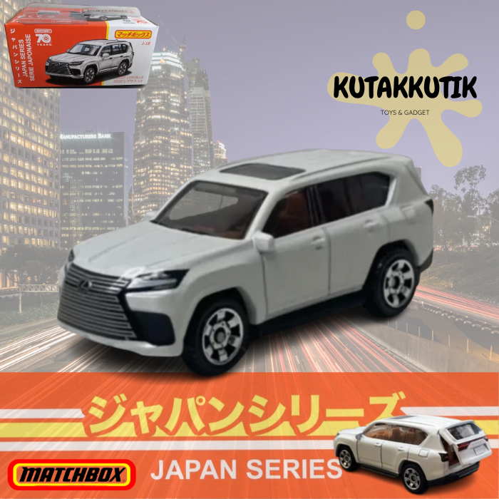 Matchbox Japan Series Mobil SUV 2022 Lexus LX Putih Open Pintu Belakang ...