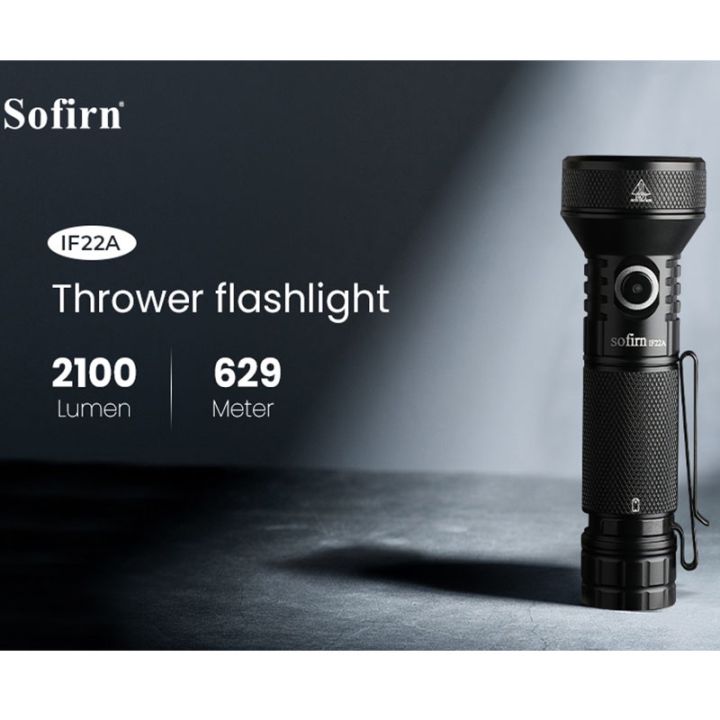 Sofirn IF22A 3A Rechargeable 2100 lumen Powerful Flashlight Luminus ...