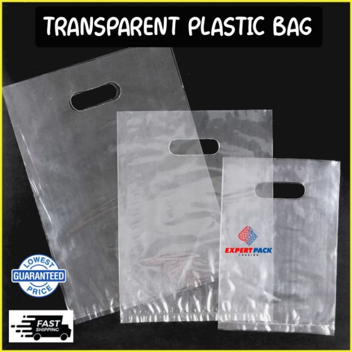 transparent bag with handle /clear shopping bag / pp transparent die ...