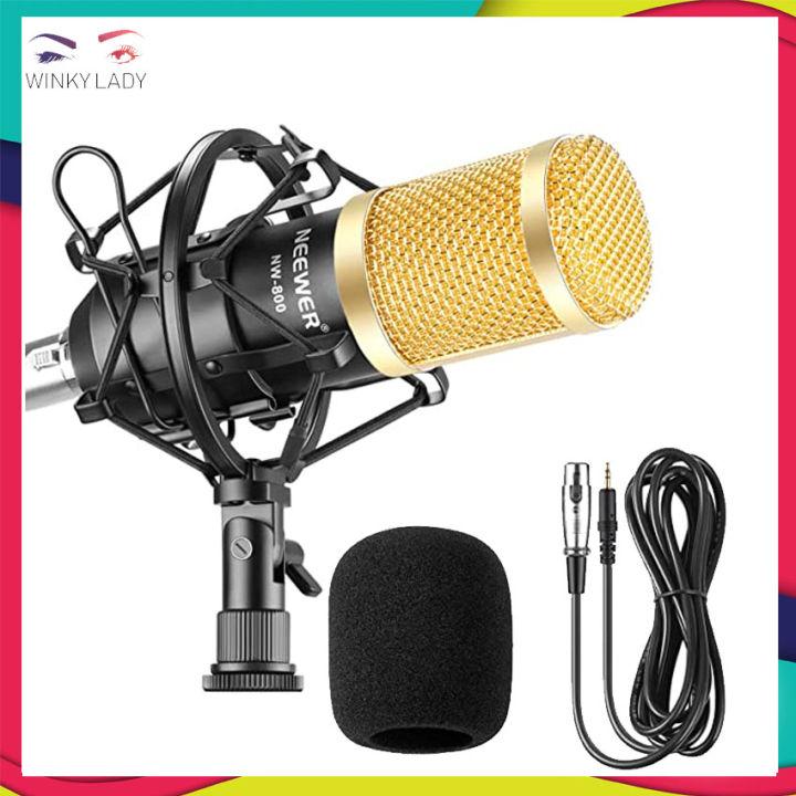 BM-800 Plus Condenser Sound Recording Microphone with Shock Mount AND ...