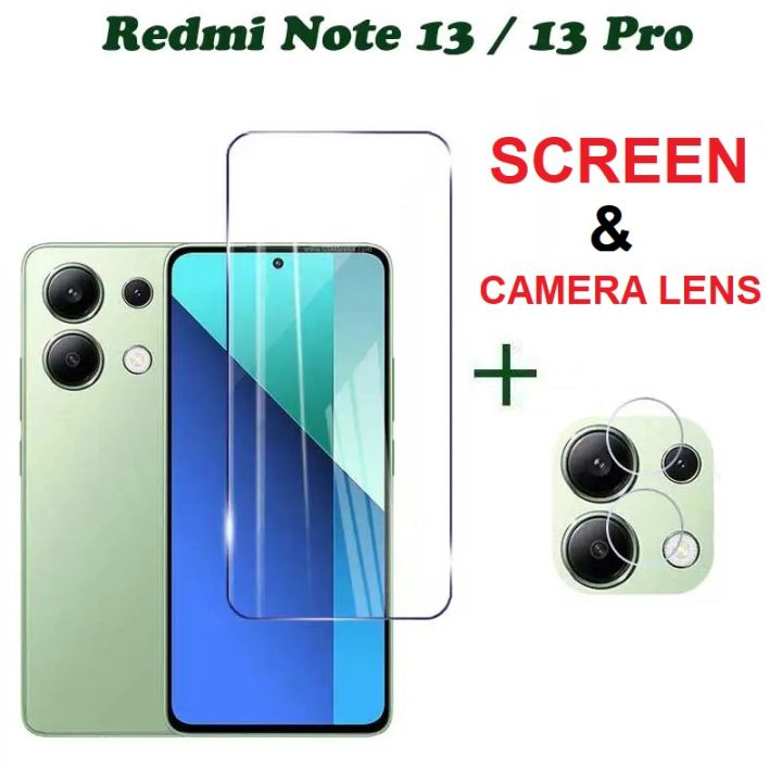Xiaomi Redmi Note 13 4G - 5G PAKET 2IN1 Tempered Glass Camera Lens ...