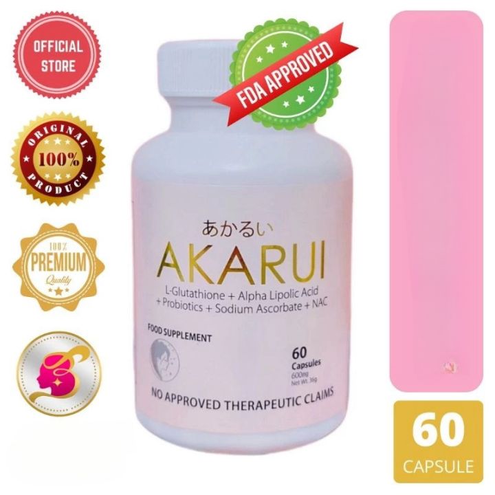 AKARUI JAPAN Glutathione Whitening Skin -Rich With Collagen,Vitamin C ...