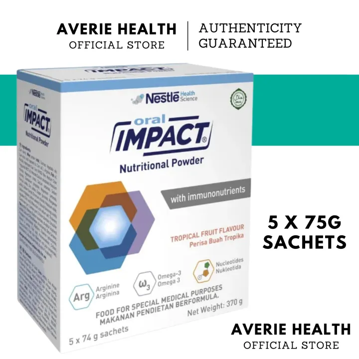 Nestle Nutren Oral Impact Sachets 74g 5s | Tropical Fruit Flavour ...