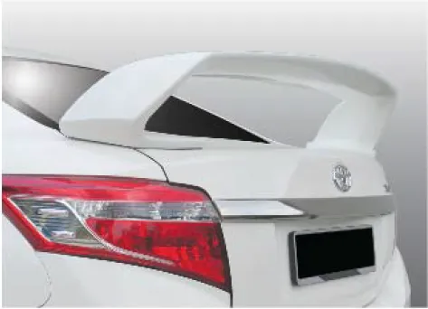 Toyota Vios 2014 - 2018 ( TRD ) Spoiler - No Paint - FRP | Lazada