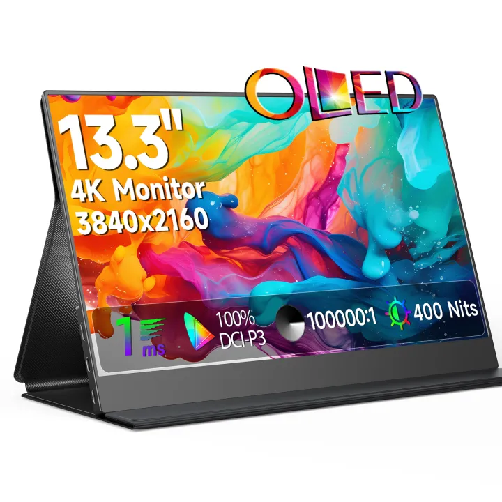 UPERFECT OLED 4K Portable Monitor 3840*2160 13.3inch Mobile Display 100 ...