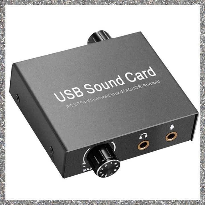 USB-C Sound Card Audio External 3.5mm Microphone Audio Adapter ...