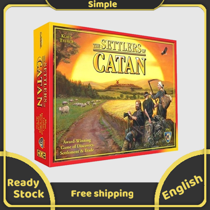 เกมกระดานผู้ตั้งถิ่นฐานของ Catan ADVENTURE Game การ์ดเกมปาร์ตี้ ...