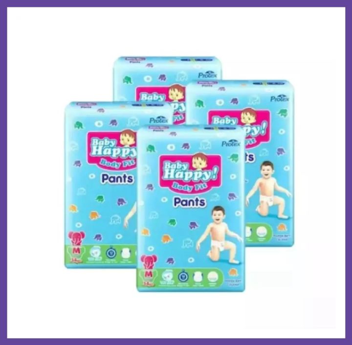 pampers Baby Happy Murah ukuran S38+2 M32 L28 XL26 XXL24 pempes promo Gratis ongkir | Lazada ...