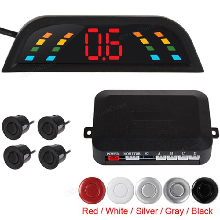LED Parking Sensor Kit Intelligent Digital LED Car Parking Assistance ...