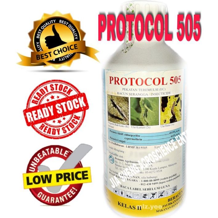 Dynamic PROTOCOL 505 1L Racun Serangga Insecticide Ulat杀虫剂~ Ready Stock racun protocol 505 | Lazada