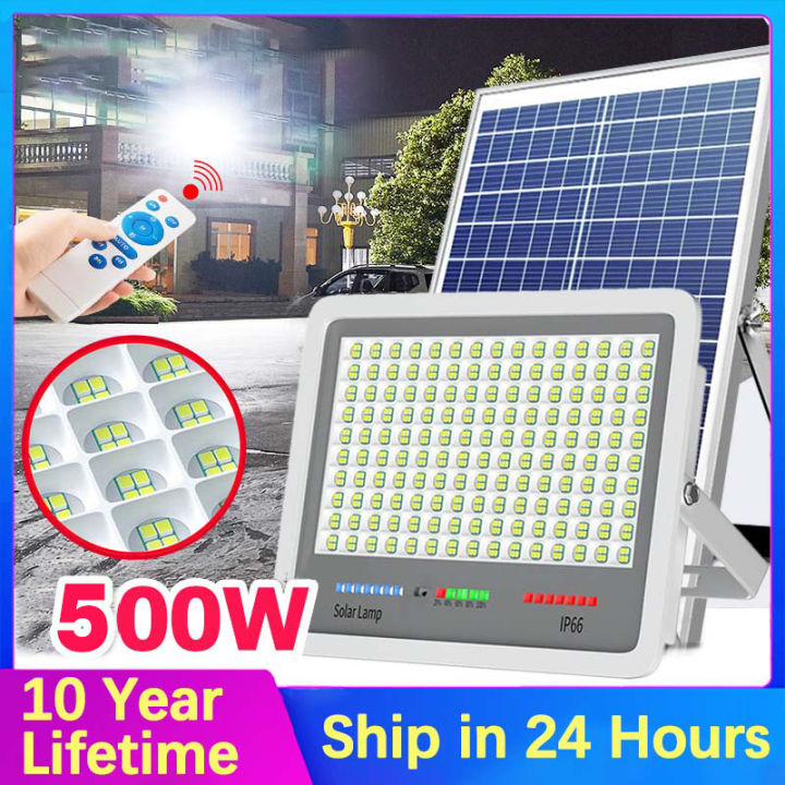 Solar Light Outdoor Waterproof Ip67 Solar Lights With Solar Panel 500w ...