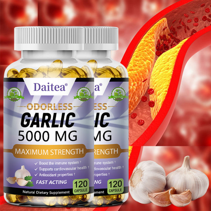 Pure Garlic Extract Supplement - Promotes Balanced Cholesterol Levels ...