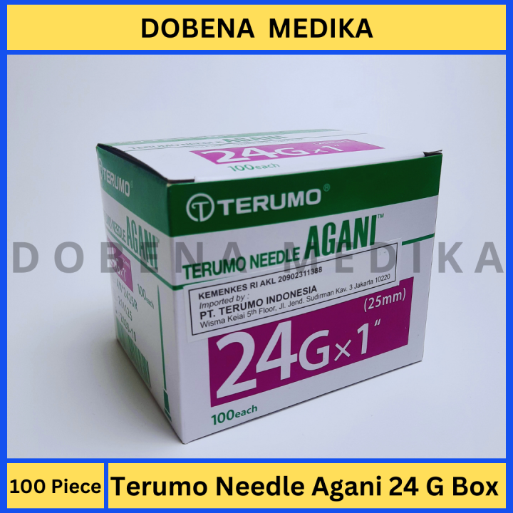 Terumo Needle Agani 24 G isi 100 | Lazada Indonesia