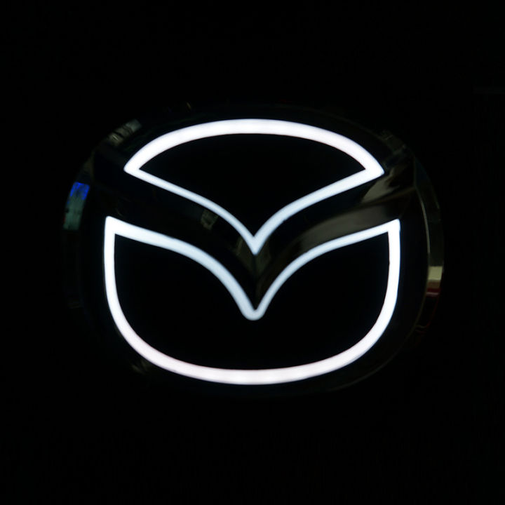 For Mazda Car Logo LED Light Car Badge Emblems Universal For Mazda 2 3 ...