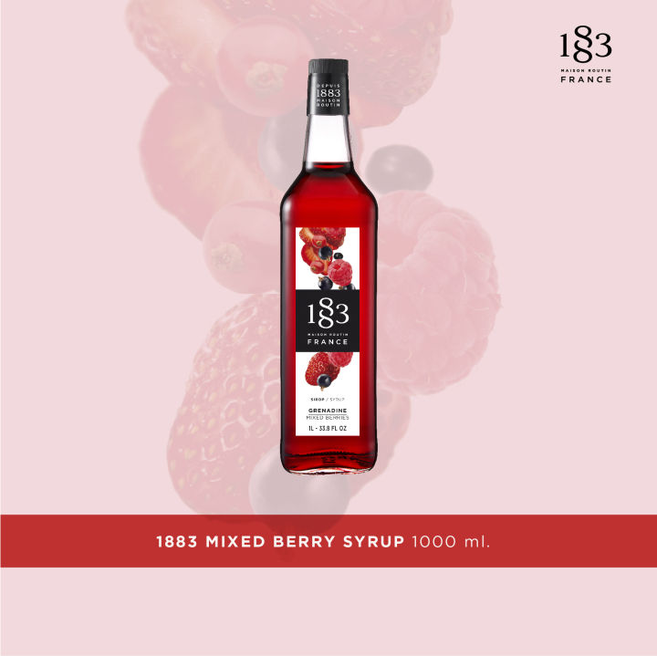 1883 Syrup น้ำเชื่อมกลิ่นมิกซ์ เบอร์รี่ 1000 มล. (1883 MIXED BERRY ...