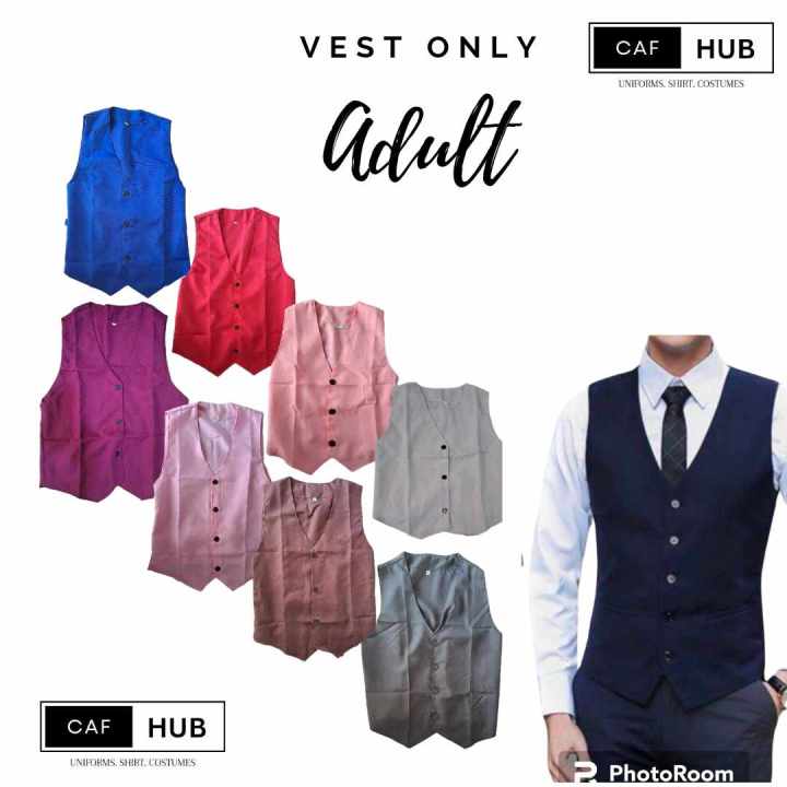 CAF HUB'S VEST FOR FORMAL WEAR// ASSORTED COLOR AND SIZES [ADULT] [BOW ...