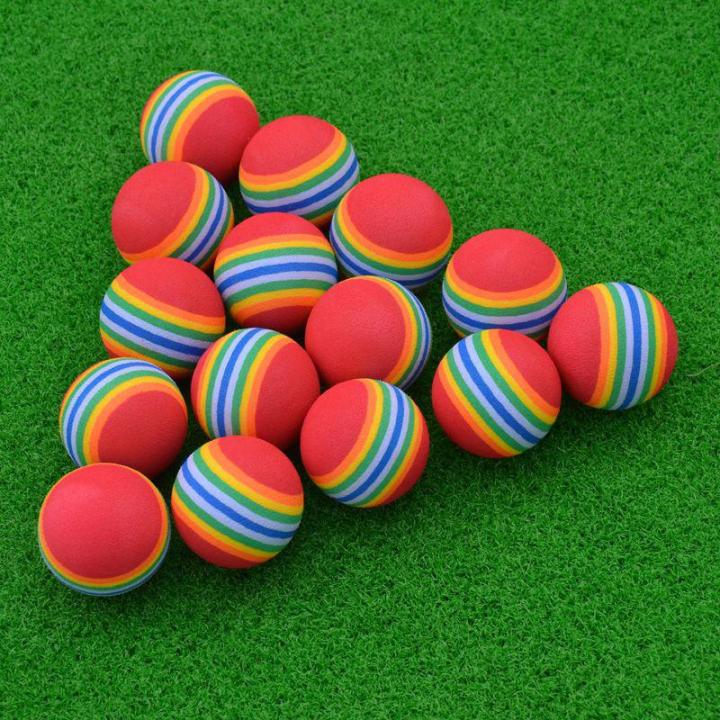 20 Pieces Foam Sponge Golf Training Soft Balls Indoor Practice Rainbow ...