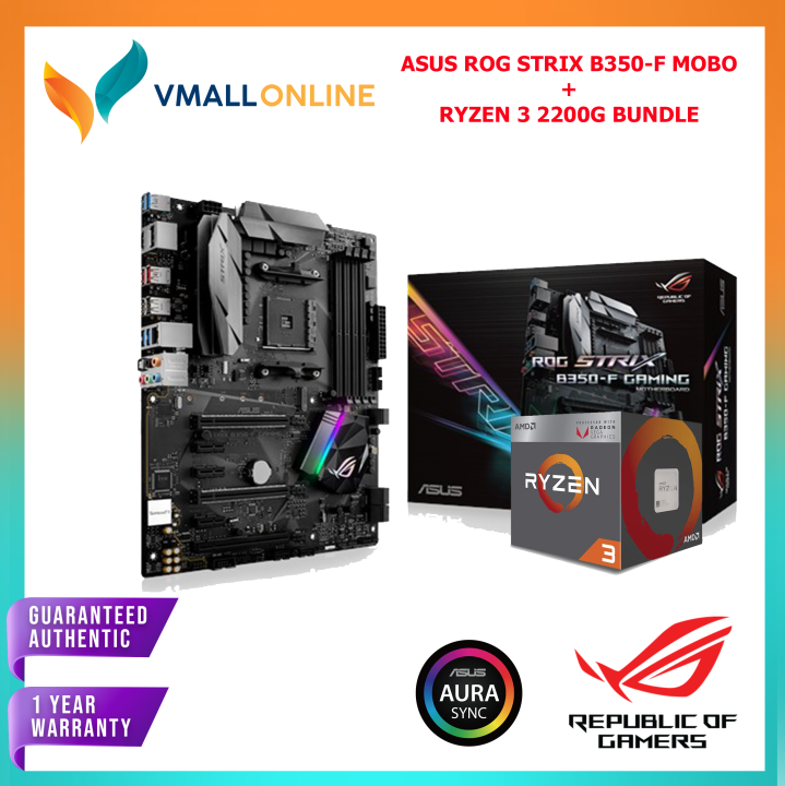 ASUS ROG STRIX GAMING B350-F GAMING AMD AM4 B350 ATX gaming motherboard ...