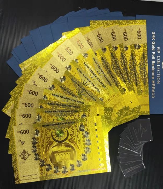 MRR600 24K Gold Foil Banknote With VIP Collection Folder And ...
