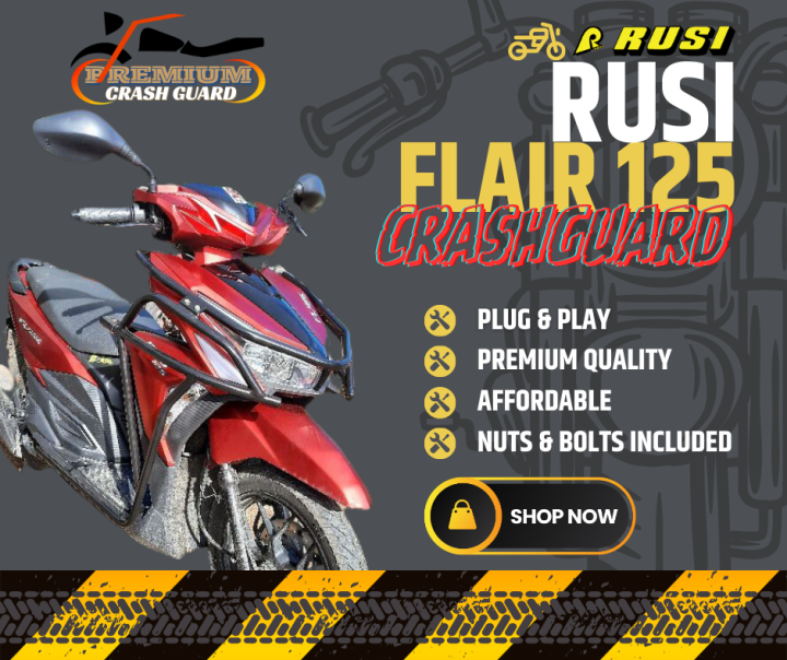 PCG Rusi Flair 125 - Full Crash Guard | Lazada PH