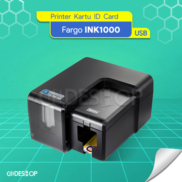 Printer ID Card Fargo INK1000 Cetak Kartu Single Side Full Print ...