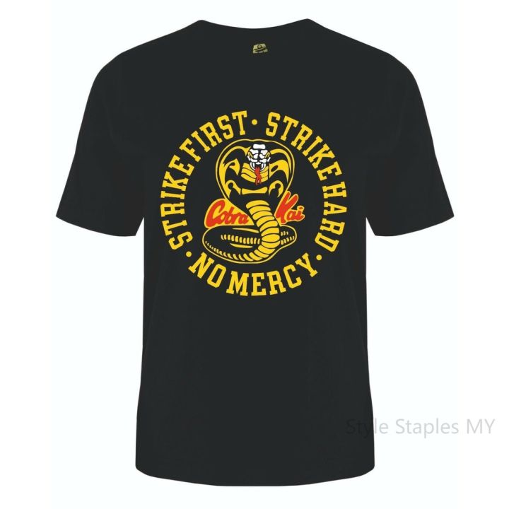 Style Staples MY🌋 Stylish Cobra Kai T-Shirt Karate Kid Icont shirtsshirts tshirt men | Lazada