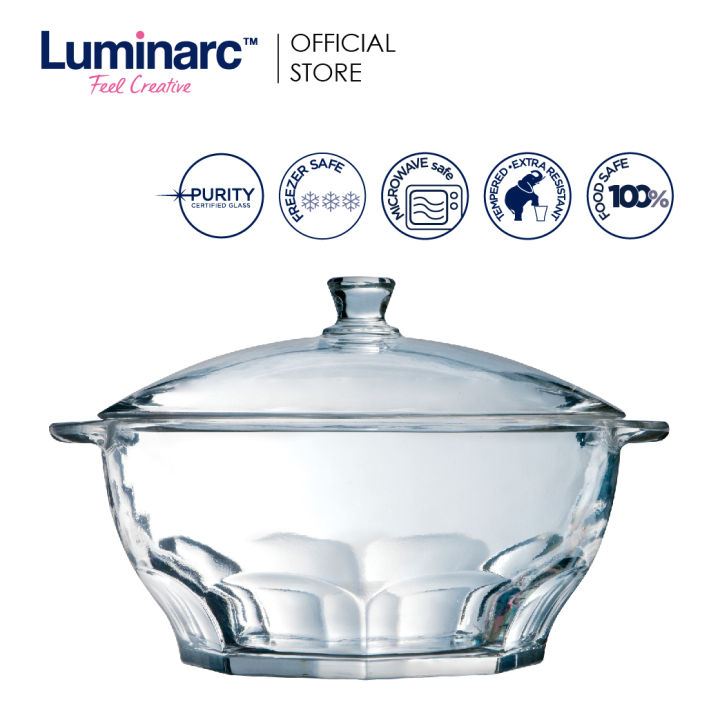 Luminarc Granity Casserole With Glass Lid - (2.5 Liter) [Model: P7659 ...
