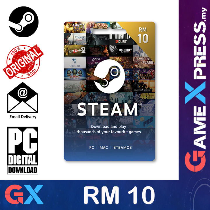[24/7 Auto Email] Steam Wallet RM10 Digital Prepaid Code - RM 10 SW MY ...
