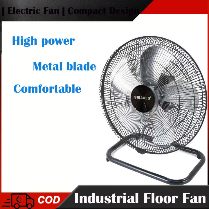 Astron MIRAGE 10" Industrial Floor Fan (50W) (Metal Blade) (Black ...