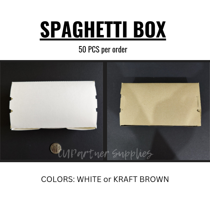 Paper Box / Spaghetti Box (Laminated ) - 50 PCS per order | Lazada PH