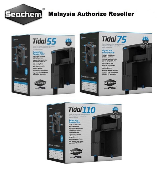 Seachem Tidal Power Filter (35 / 55 / 75 / 110) | Lazada
