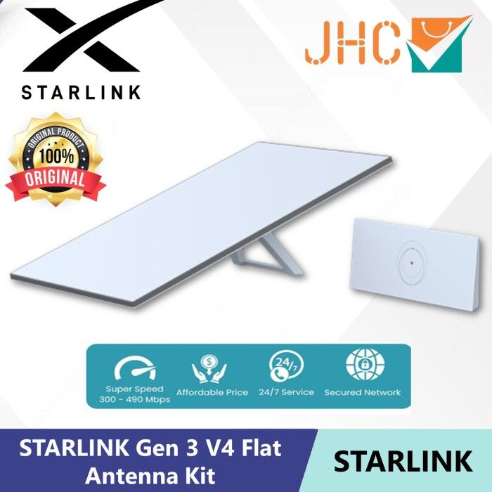 STARLINK GEN 3 V4 FLAT STANDARD ANTENA WIFI INTERNET KIT - Starlink ...