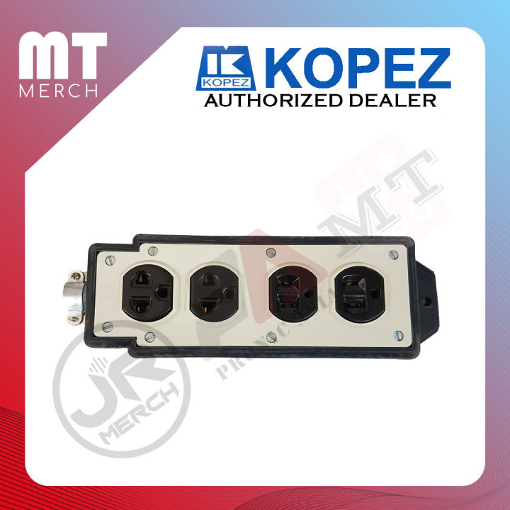 Kopez Unbreakable Power Strip Outlet 4 Gang, 1200 watts (KM-2202 ...