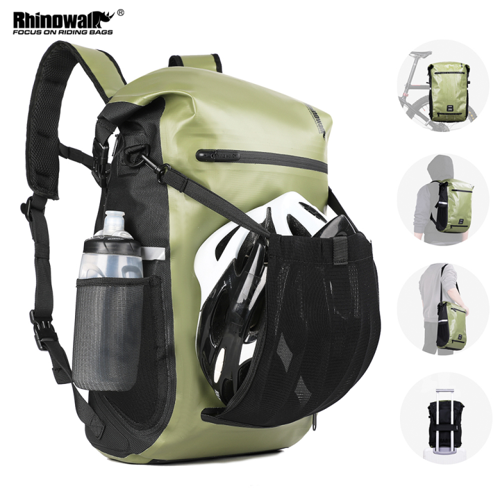 Rhinowalk Bicycle Pannier Bag Backpack 22L Waterproof Multifunctional ...