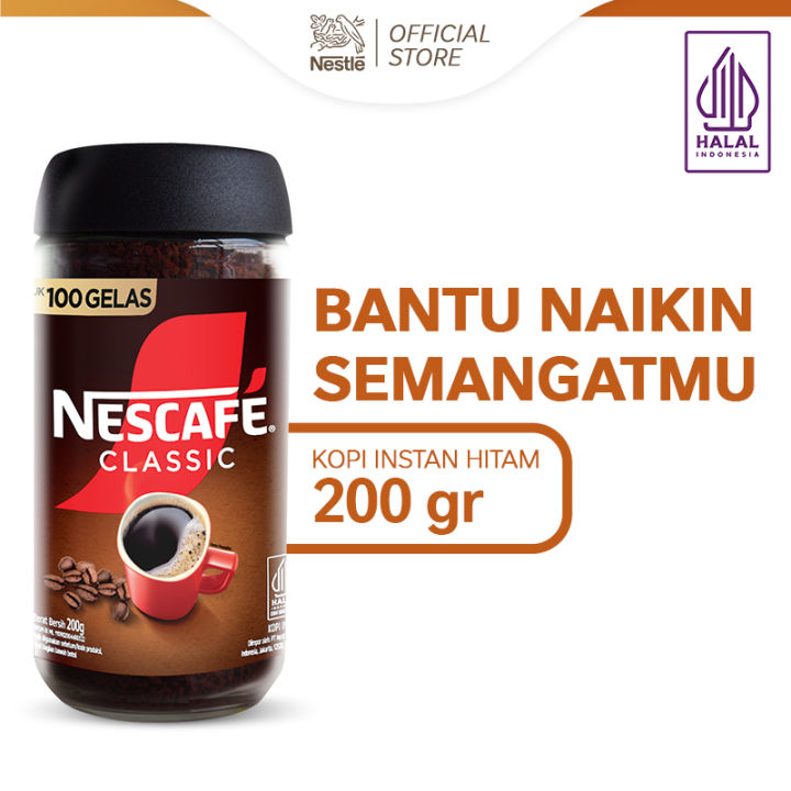 Nestlé NESCAFE CLASSIC Kopi Instan Kopi Hitam Jar 200gr | Lazada Indonesia