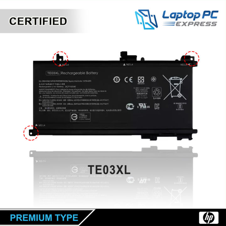 HP Laptop Battery TE03XL Compatible with HP Pavilion 15 UHD OMEN 15 5 ...