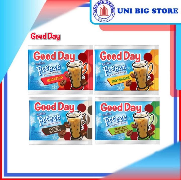 Good Day Coffee Freeze Mocafrio Choco Orange Cookies Hazelnut Sachet ...