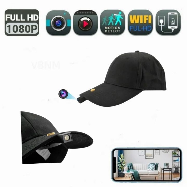 publisher Baseball Hat Cap Camera HD 1080P for Riding Fishing Sport One ...