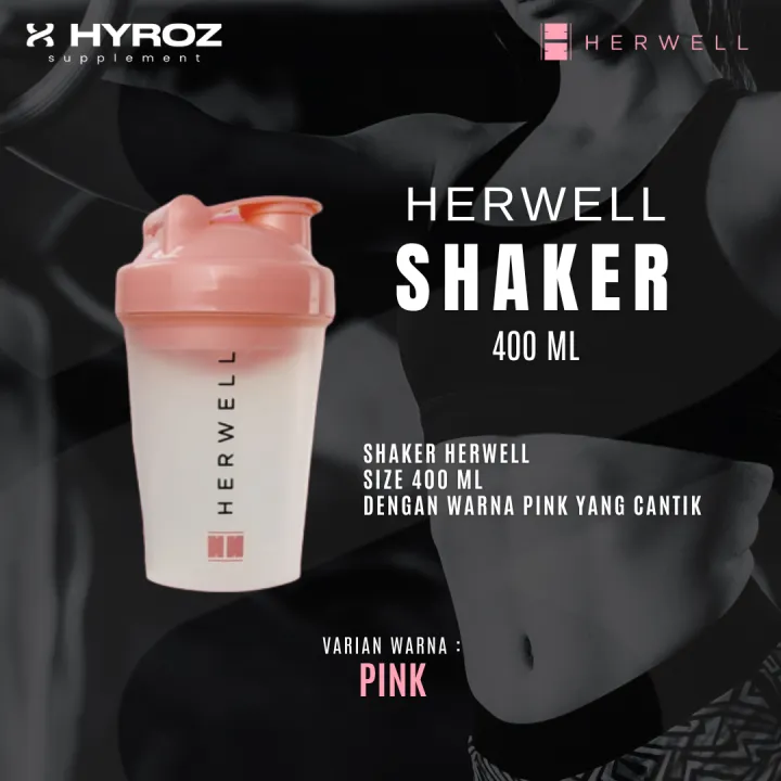 HERWELL : SHAKER Herwell Plastik 400ml - Shaker Gym | Lazada Indonesia