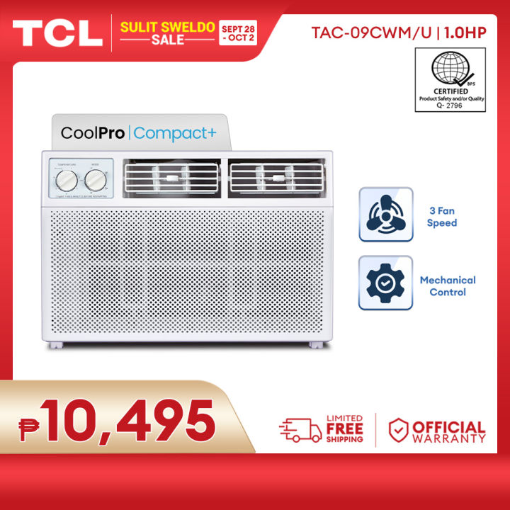 TCL 1.0HP Aircon Window Type - TAC-09CWM/U (R32 Refrigerant, Auto ...