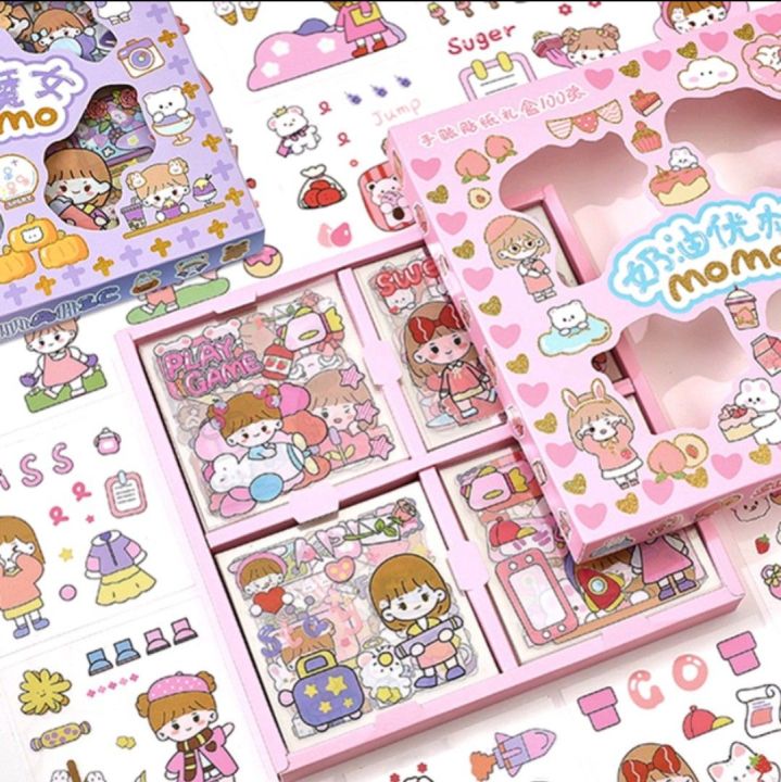 Stiker Momo Mainan Anak isi 100 lembar per Box | Lazada Indonesia