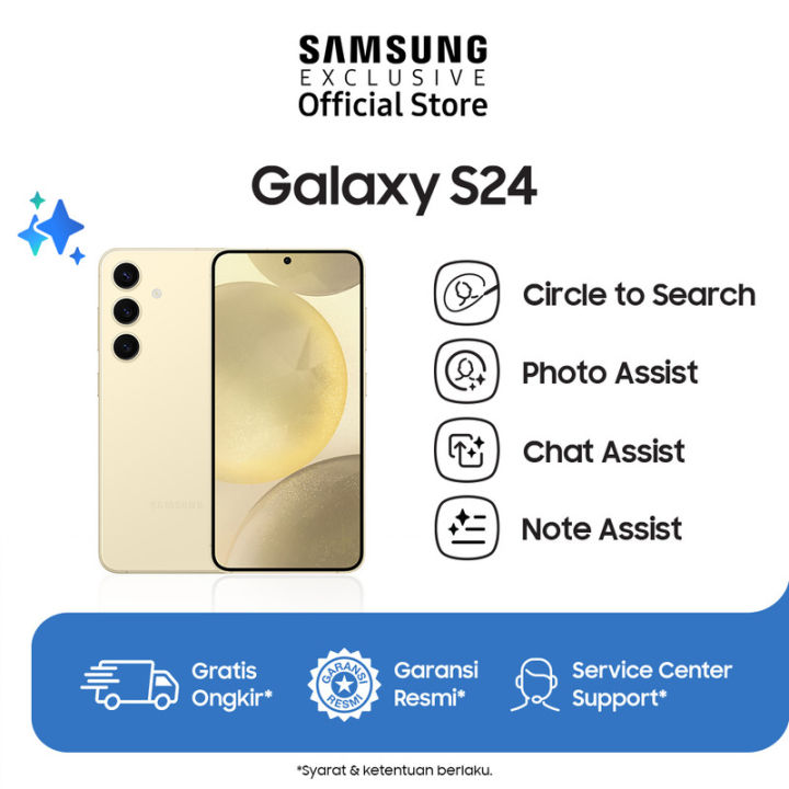 Samsung Galaxy S24 5G 8/256GB - Amber Yellow | Smartphone AI, Handphone ...