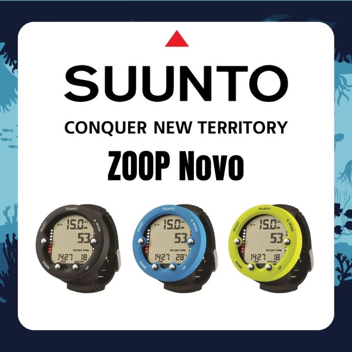 Suunto Zoop Novo Dive Computer scuba diving freediving BLUE / LIME ...