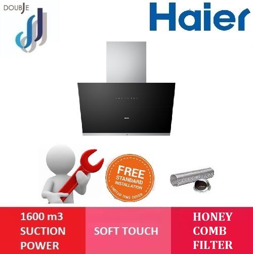 [ FREE INSTALLATION ] HAIER HH-S900C 1600 M3/H SLANTED CHIMNEY HOOD ...