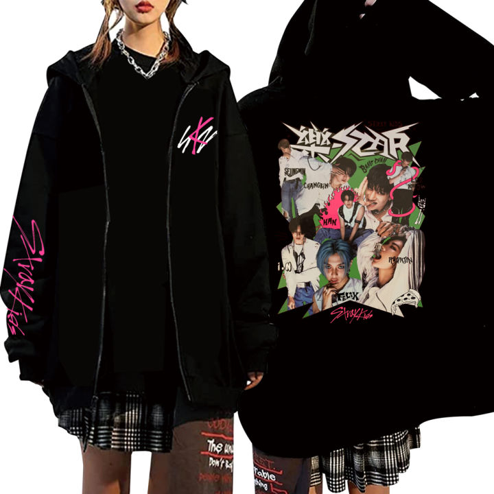 Kpop Korean Stray Kids Hoodie Rock-Star Stray Kids Maxident Skzoo 2024 ...