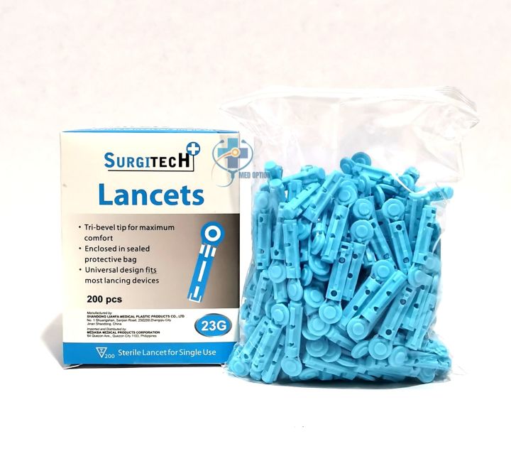 Blood Lancet Sterile 200's SURGITECH (RANDOM COLOR) | Lazada