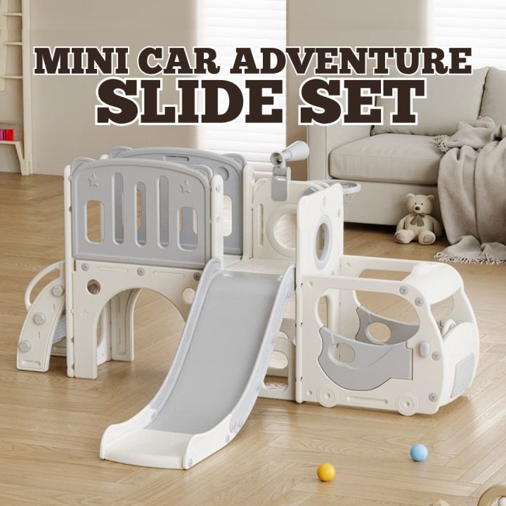 BYJ Mini Car Adventure Slide Set Playground Indoor Equipment for Kids ...